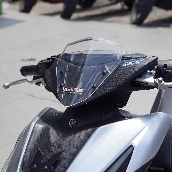 Jual Winshield Windshield Aerox Standar Bening , visor aerox, new aerox ...