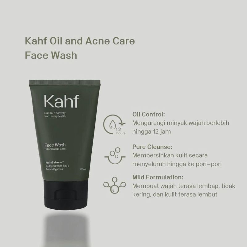 Jual Kahf Face Wash 100 ml - Sabun Cuci Muka Pria Mencerahkan , Kulit ...