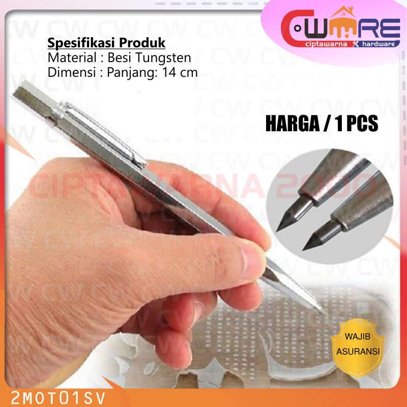 Jual Tungsten Pen Ukir Metal Grafir kayu gelas logam aluminium 14 cm ...