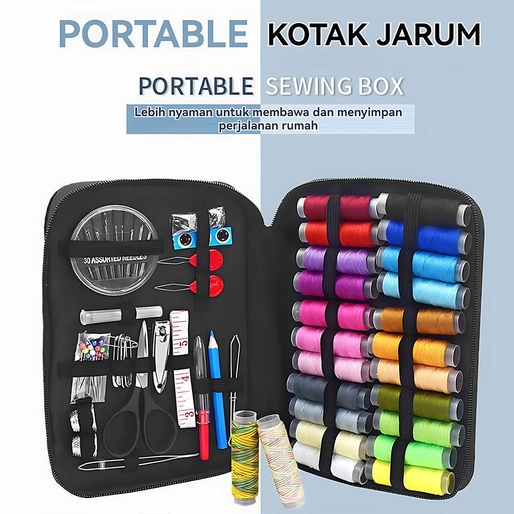 Jual Set Alat Jahit Tangan 97 Pcs Jumbo Set Sewing Kits Set Alat Jahit ...