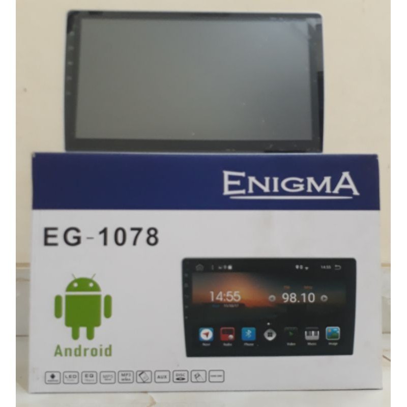 Jual Head unit enigma eg-1078 android 10 inch dvd player double din ...