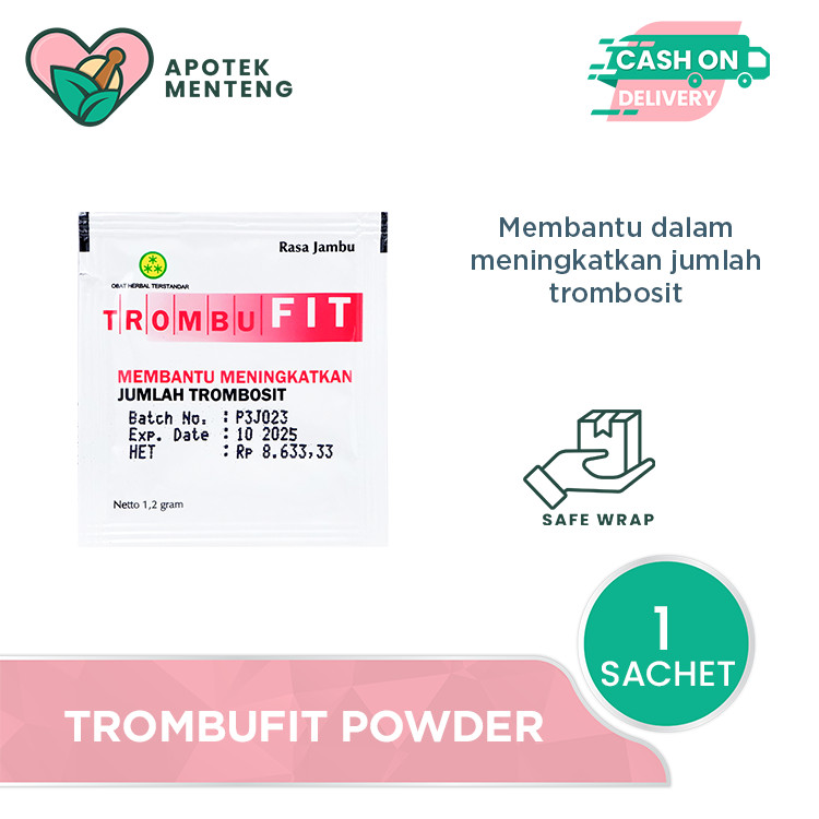 Jual Trombufit Powder Sachet 1.2 Gr - Meningkatkan Jumlah Trombosit ...