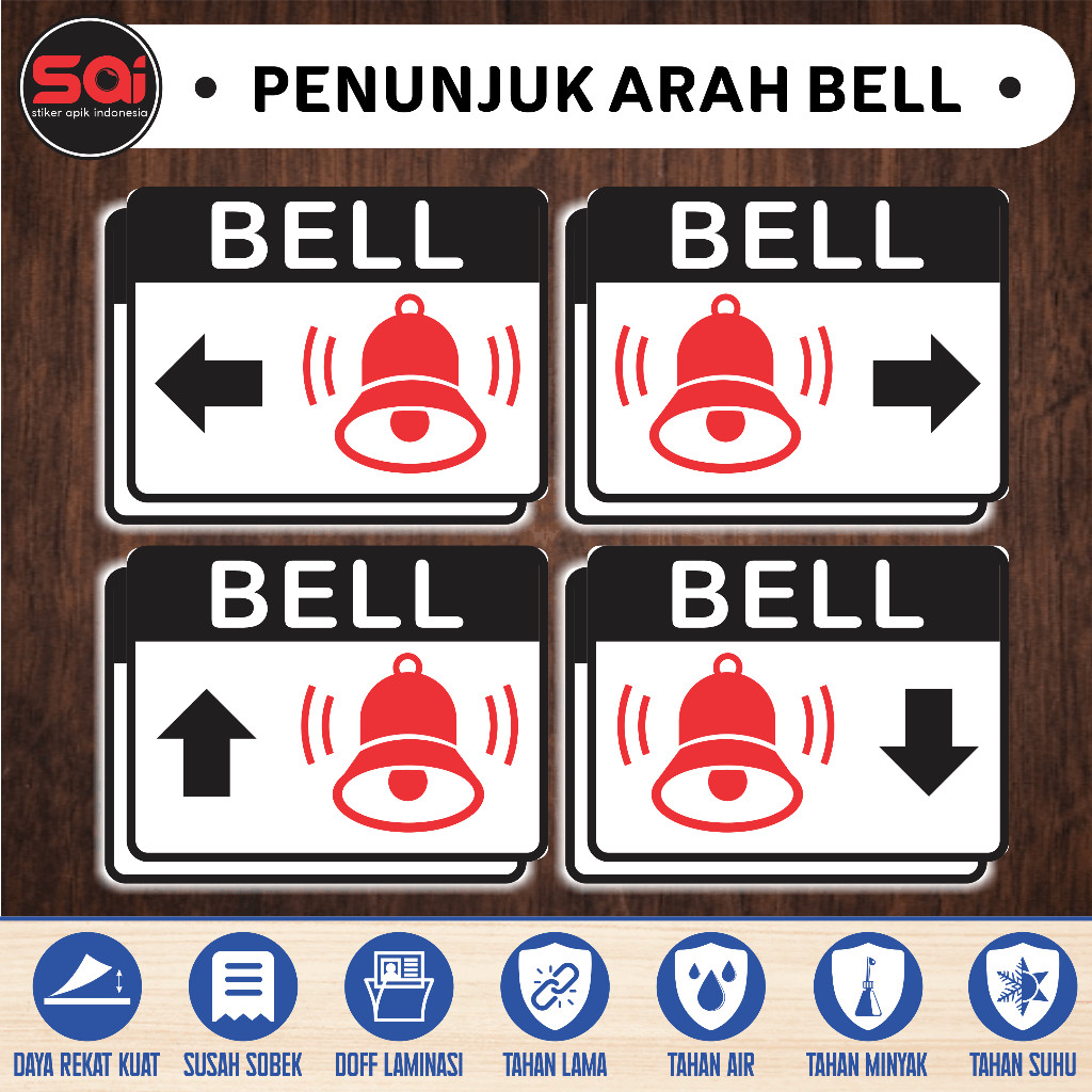 Jual STIKER VINYL PENUNJUK ARAH POSISI BELL LAMINASI DOFF | Shopee ...