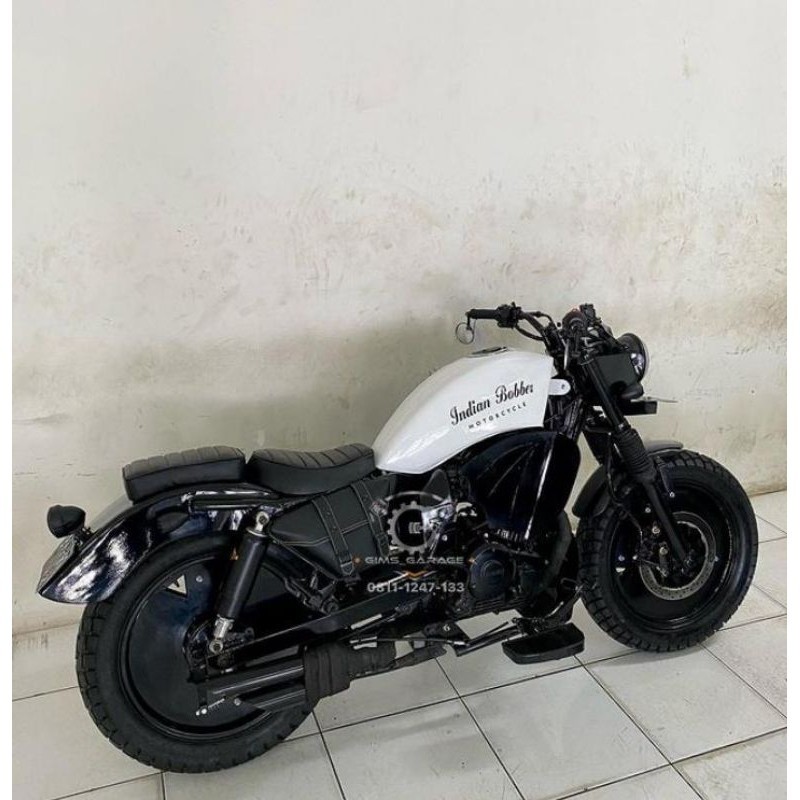Jual [GM] Tangki Indian Bobber motor custom pake tutup ninja | Shopee ...