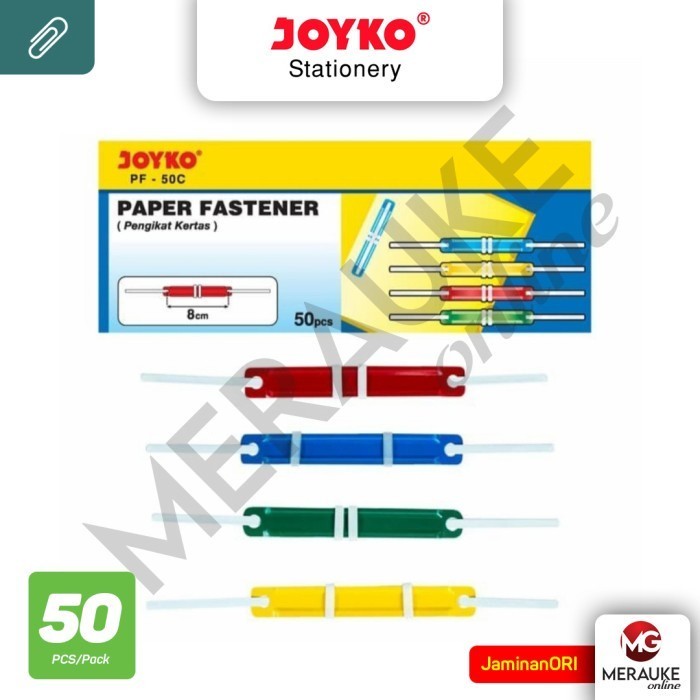 Jual JOYKO Acco Paper Fastener / Pengikat Kertas PF-50C Warna-warni ...