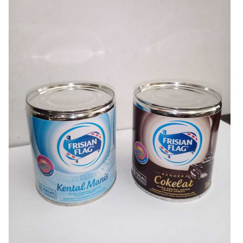Jual Susu Kental Manis Frisian Flag Kaleng Coklat Susu Kaleng 370g ...