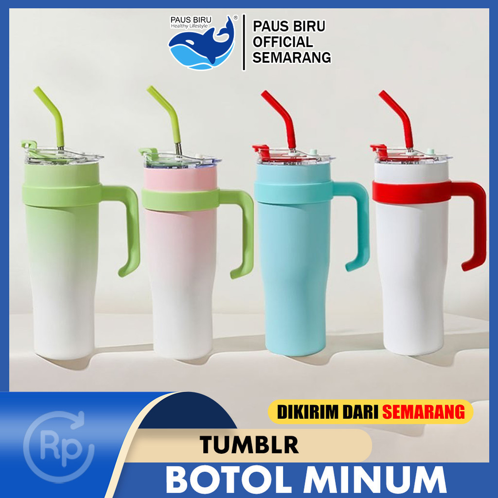 Jual Paus Biru - Tumbler Stainless Steel Coffee Cup Botol 304 Mug Tahan ...