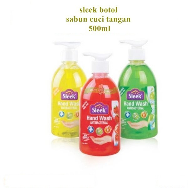 Jual SABUN CUCI TANGAN SLEEK HAND WASH 500 ML KEMASAN BOTOL | Shopee ...