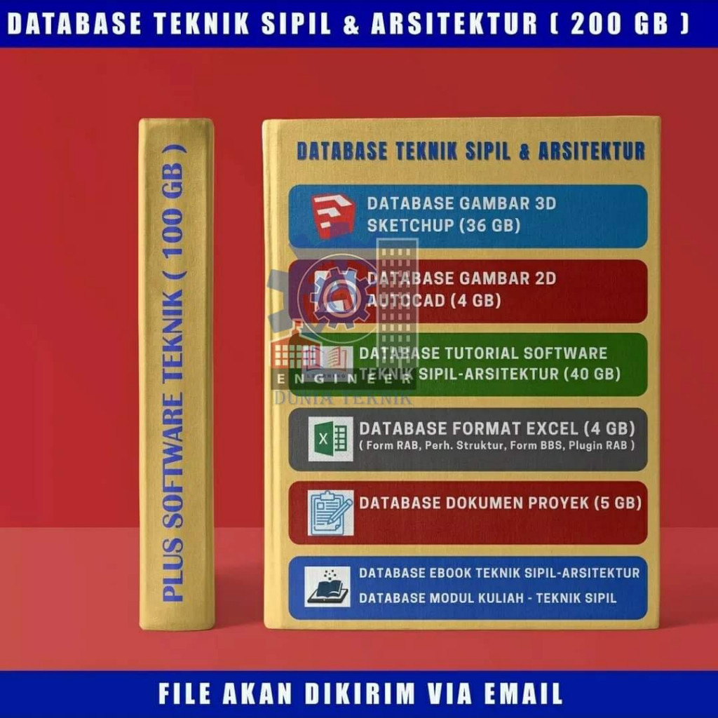 Jual DUNIA TEKNIK - Gudang Semua Database Teknik Sipil dan Arsitek | Shopee Indonesia