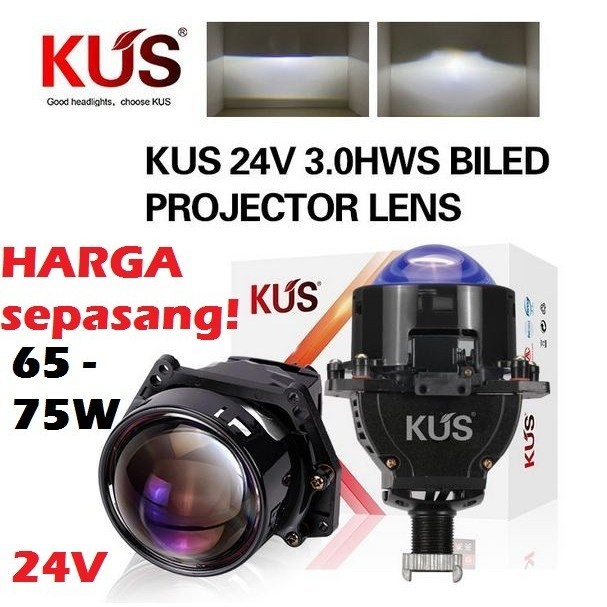 Jual BILED 24V merk KUS lampu bi led truk bus bis truck 24 volt ...