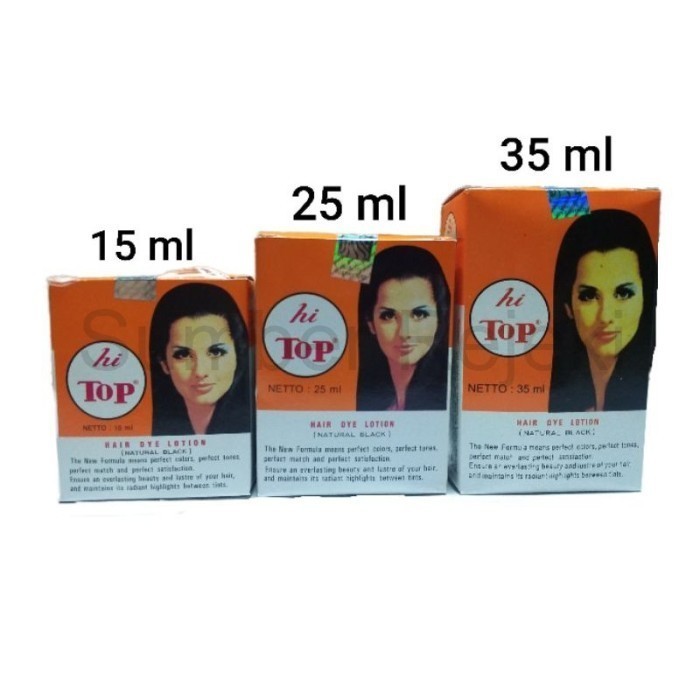 Jual HI TOP SEMIR RAMBUT HITAM | 15ML, 25ML & 35ML | Shopee Indonesia