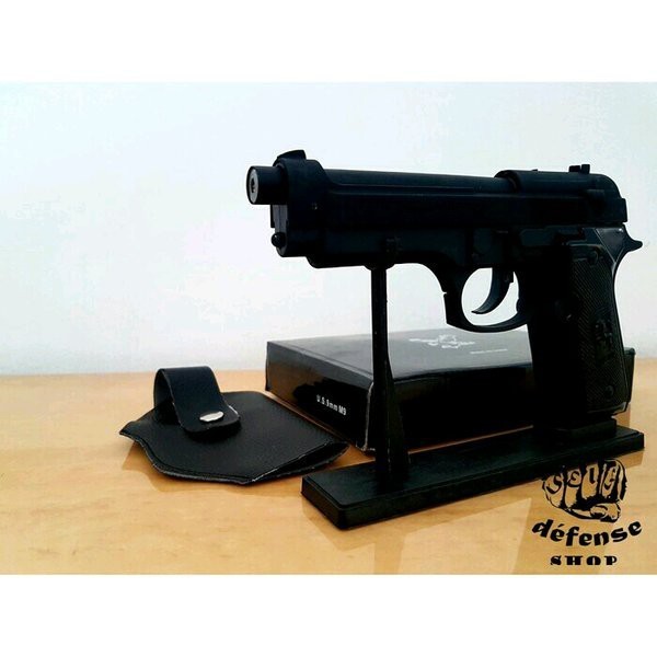 Jual Korek Api Pistol Lighter Jet Pietro Beretta M9 ( Full Solid Black ...