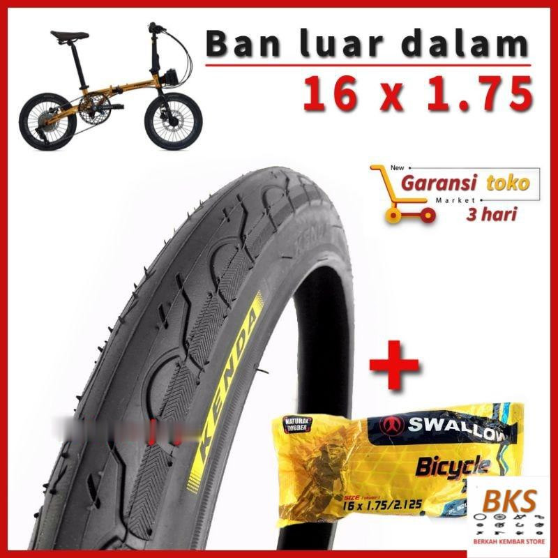 Jual ban luar dalam sepeda 16 x 1.75 kenda untuk semua sepeda anak ...