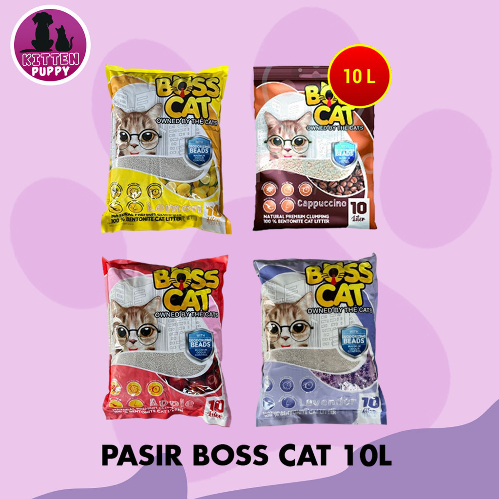 Jual Pasir Kucing Boss Cat Gumpal Wangi 10 Liter | Shopee Indonesia