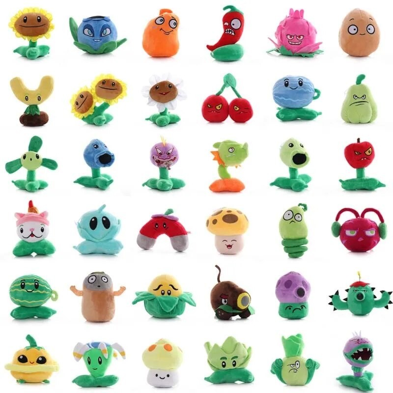 Jual 1pcs 13-20cm Plants vs Zombies Plush Toys Doll PVZ Sunflower ...