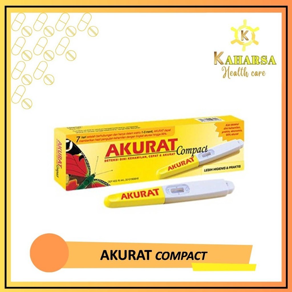 Jual AKURAT COMPACT Alat Test Kehamilan/Test Pact Akurat Compact/Alat ...