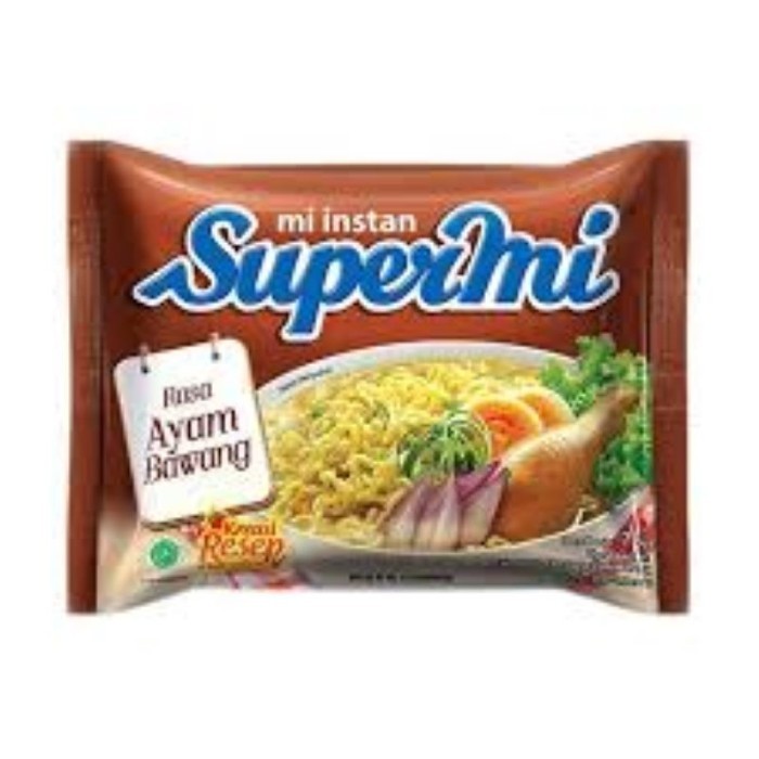 Jual mie instant kuah supermi ayam bawang bungkus 75 gr | Shopee Indonesia