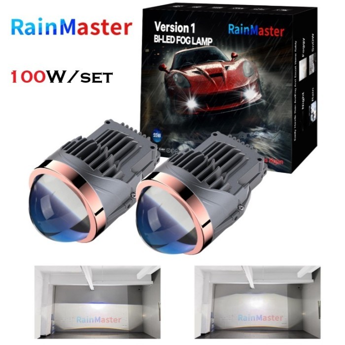 Jual Lampu Biled Foglamp RAINMASTER 1 WARNA 3 inch 100W led kabut fog lamp mobil projector ...
