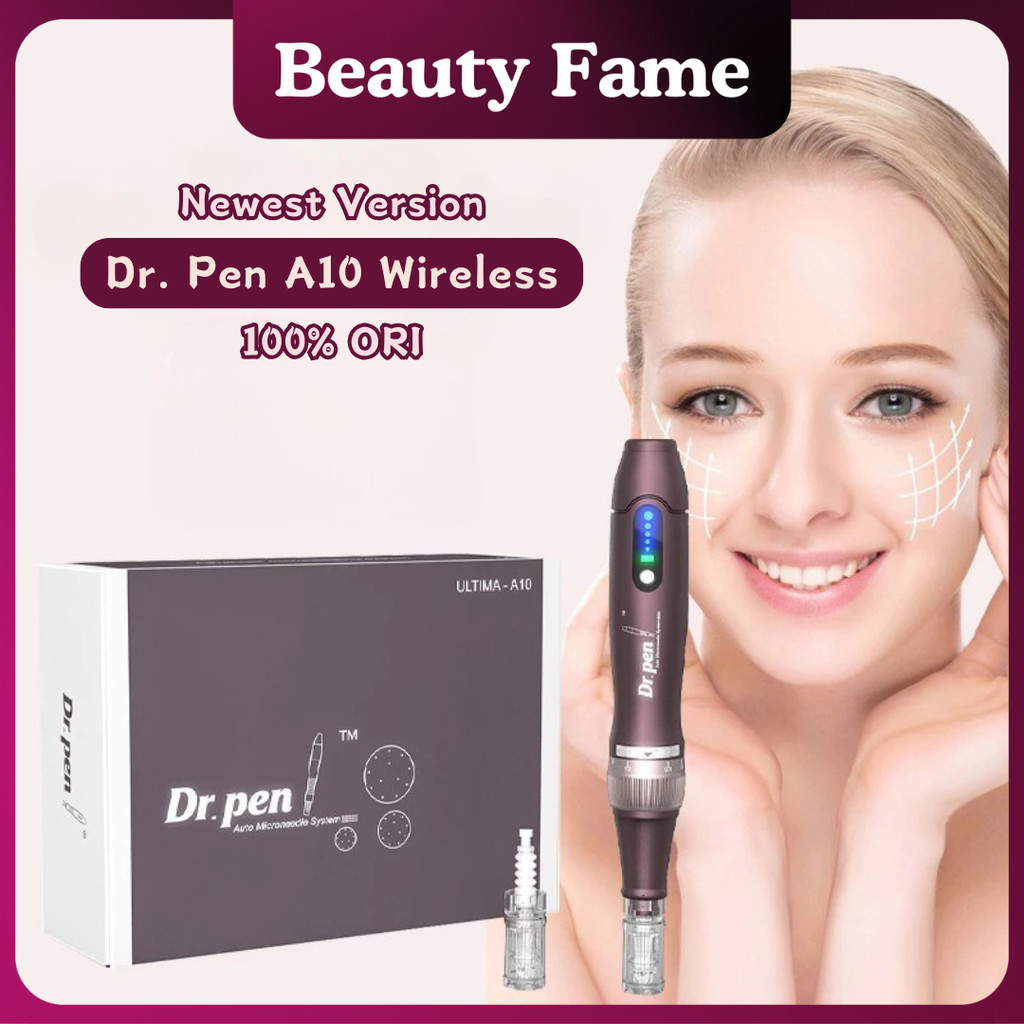 Jual Beauty Fame **GARANSI 1 TAHUN** Newest Dr.Pen A10 Wireless Nano-Needle Alat BB Glow ...