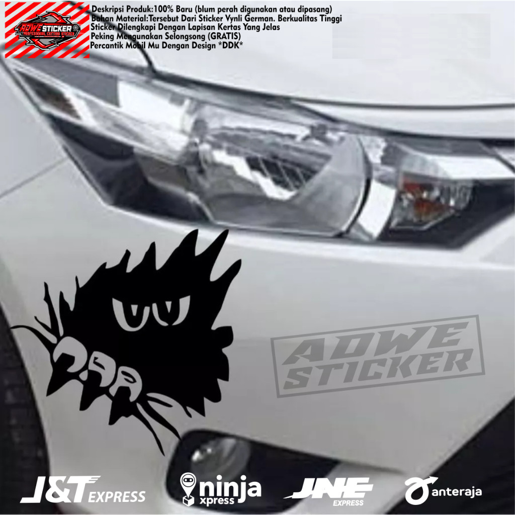 Jual stiker mobil keren stiker bumper cutting sticker mobil peeking ...