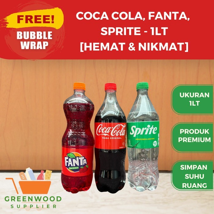 Jual [KARTON] Coca Cola / Fanta / Sprite - 1LT | Shopee Indonesia