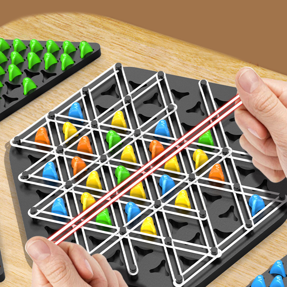 Jual Chain Triangle Chess Game Educational Funny Chain Triangle Game ...