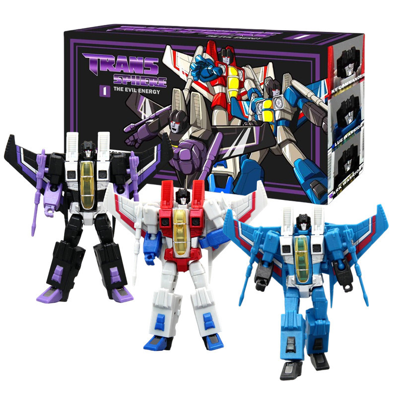 Jual 3Pcs/Box Transformation robot toy G1 cartoon Flight team ...