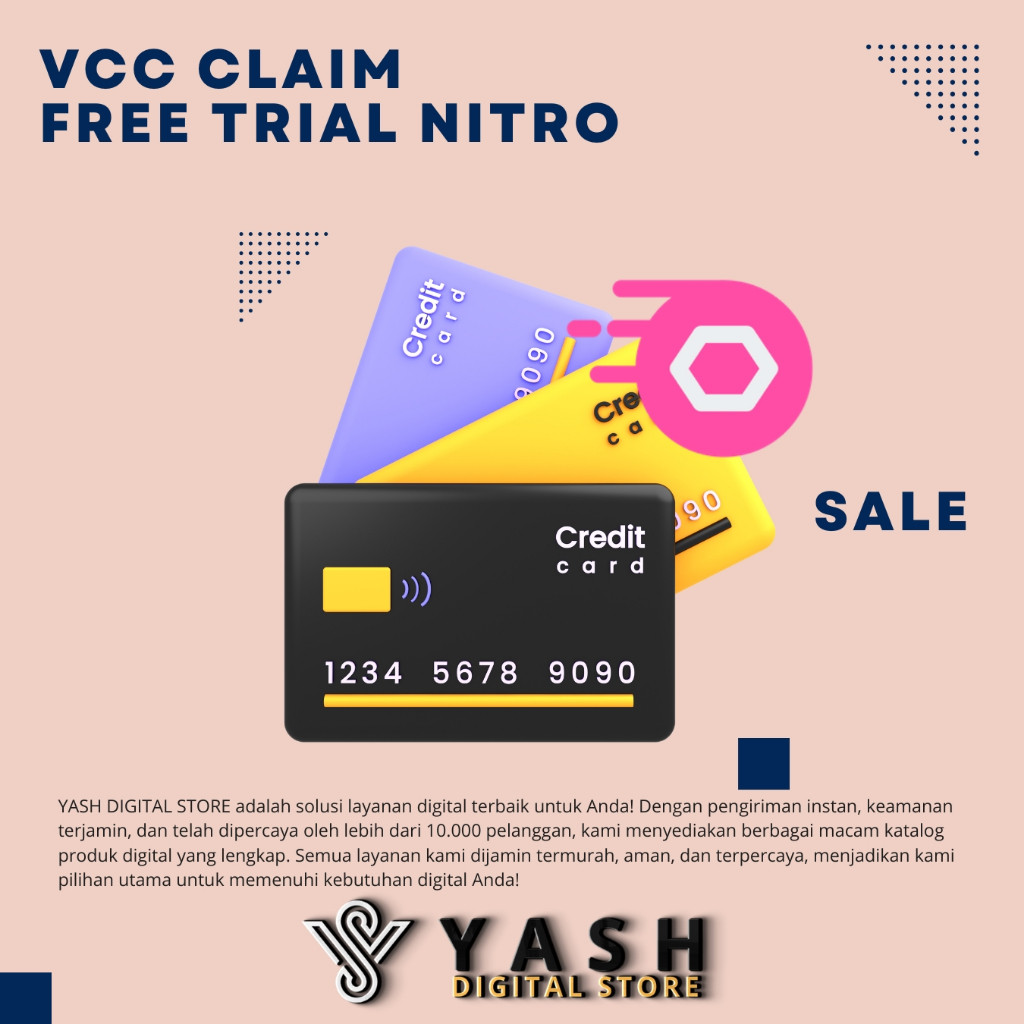 Jual VCC UNTUK CLAIM DISCORD NITRO FULL GARANSI | TIDAK BISA DI PAKAI?! KAMI GANTI YANG BARU ...