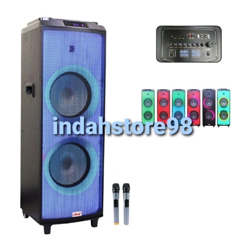 Jual Speaker Aktif Portable 12 inch DAT DT 2210 Bluetooth XBass Full ...