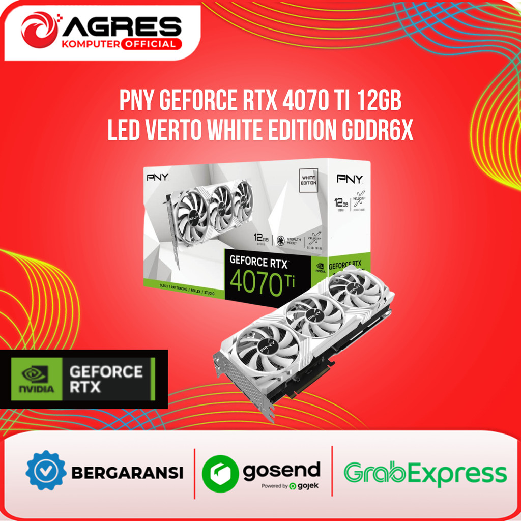 Jual PNY GeForce RTX 4070 Ti 12GB LED VERTO White Edition GDDR6X ...
