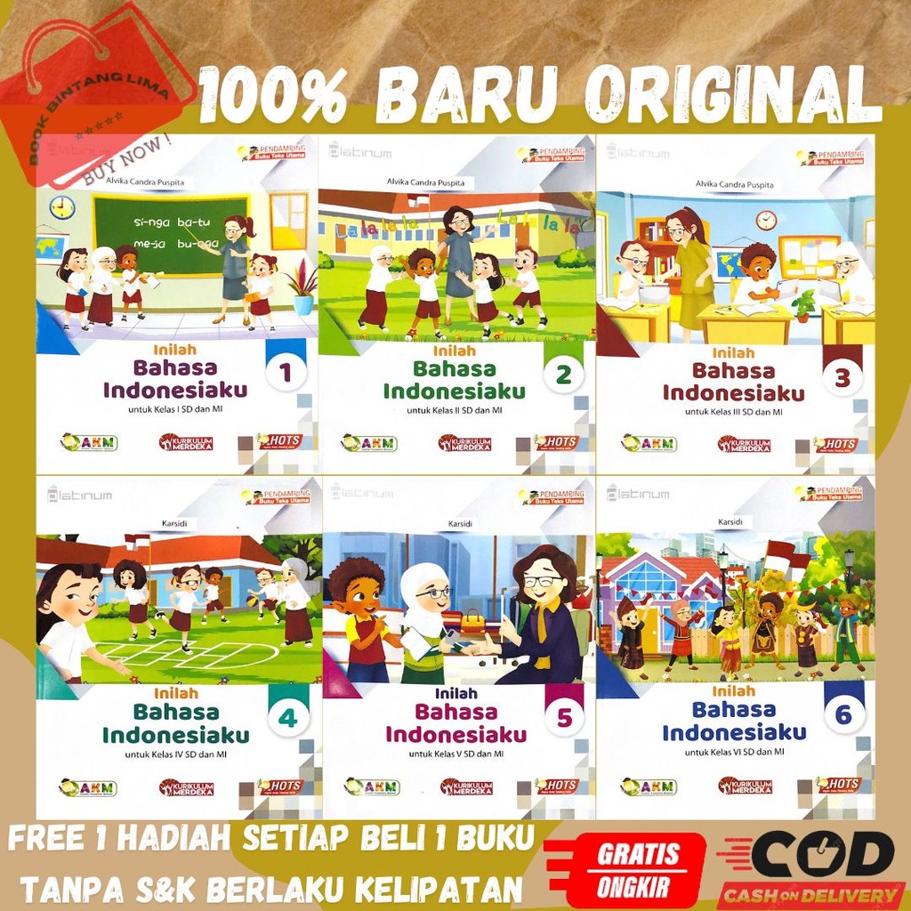 Jual Buku Platinum Bahasa Indonesia Kurikulum Merdeka Revisi Kelas 1 2 3 4 5 6 SD/MI Penerbit ...