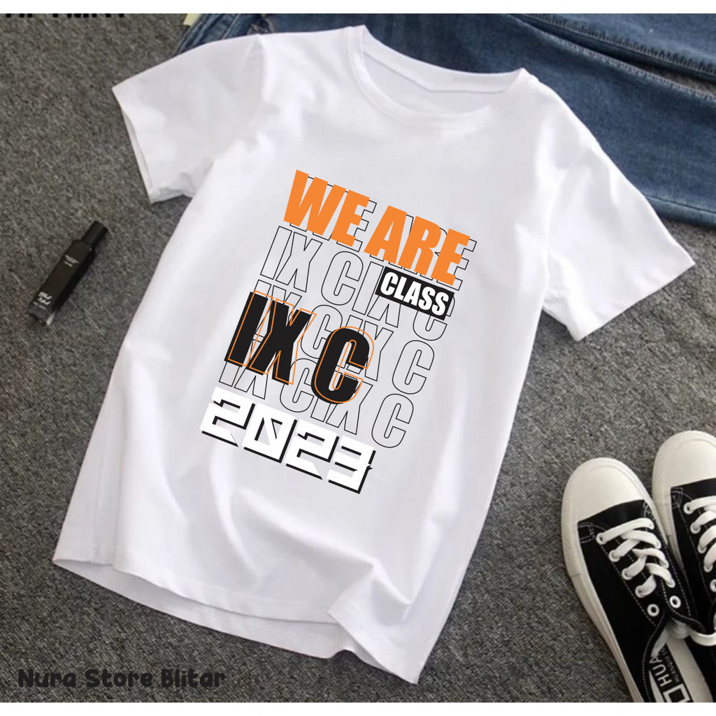 Jual Baju Kaos Satuan Lusinan Grosir Custom Sablon Foto Gambar Nama Tulisan Kata Kata Logo ...