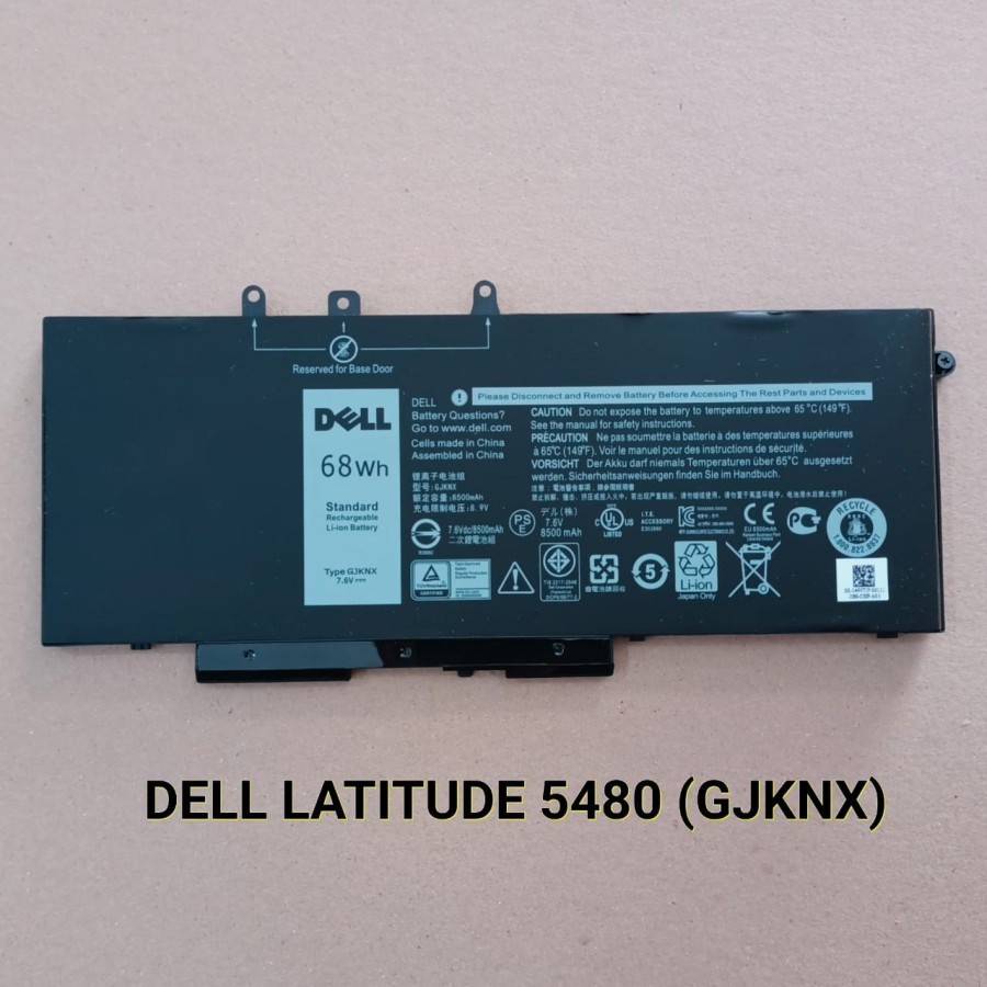 Jual ORIGINAL BATERAI BATRE BATTERY LAPTOP DELL LATITUDE 5480 (GJKNX ...