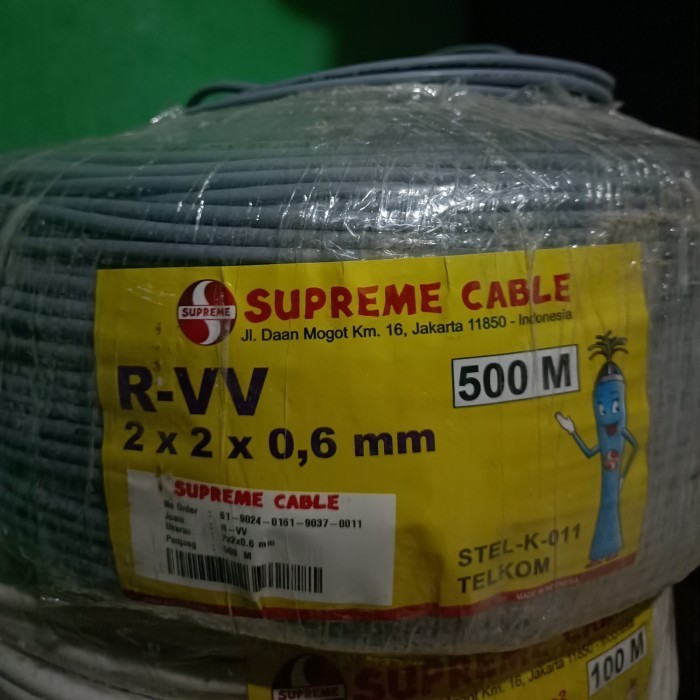 Jual Kabel Telpon Supreme ITC 2 Pair Atau Isi 4 (2x2x0,6) @ 500 mtr | Shopee Indonesia