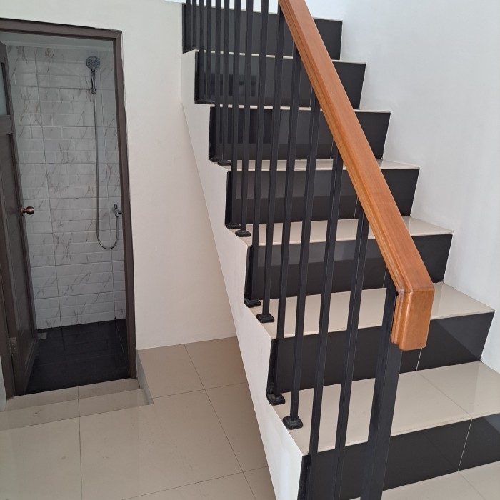 Jual reling tangga minimalis pegangan kayu harga terjangkau | Shopee ...