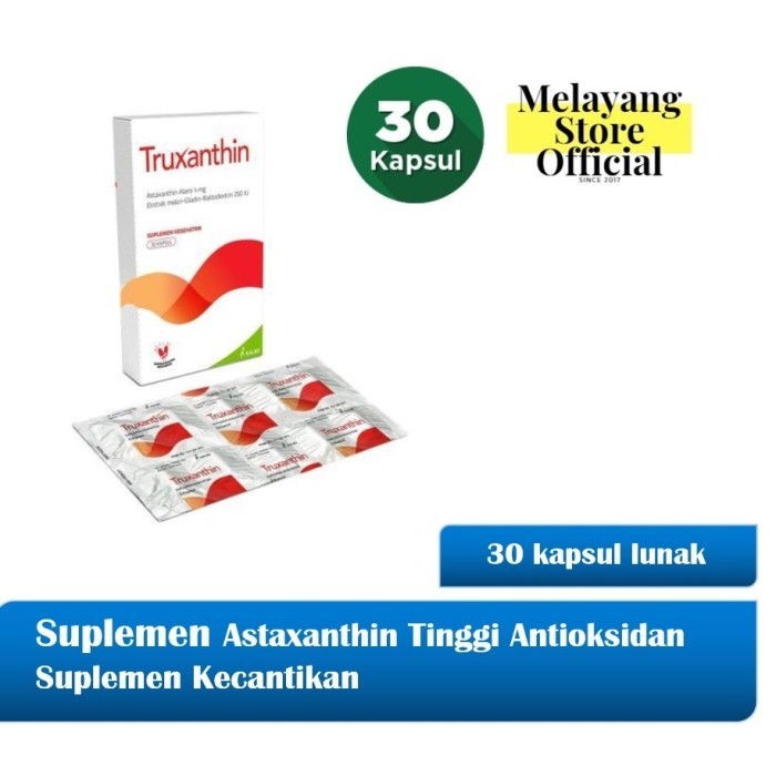 Jual Truxanthin 30 Kapsul - Suplemen Astaxanthin Tinggi Antioksidan ...