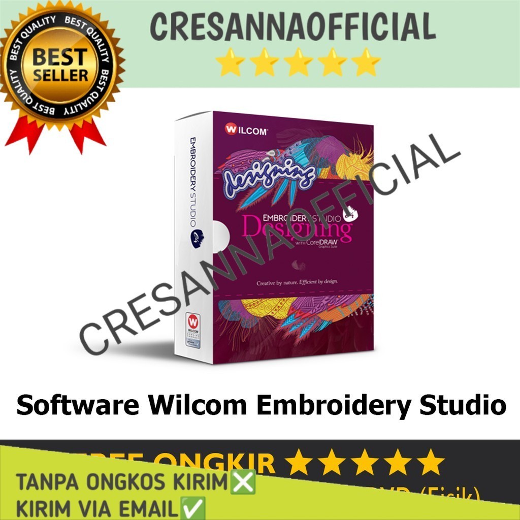 Jual Terbaru Wilcom Embroidery Studio E2 E4 Mesin Untuk Bordir ...