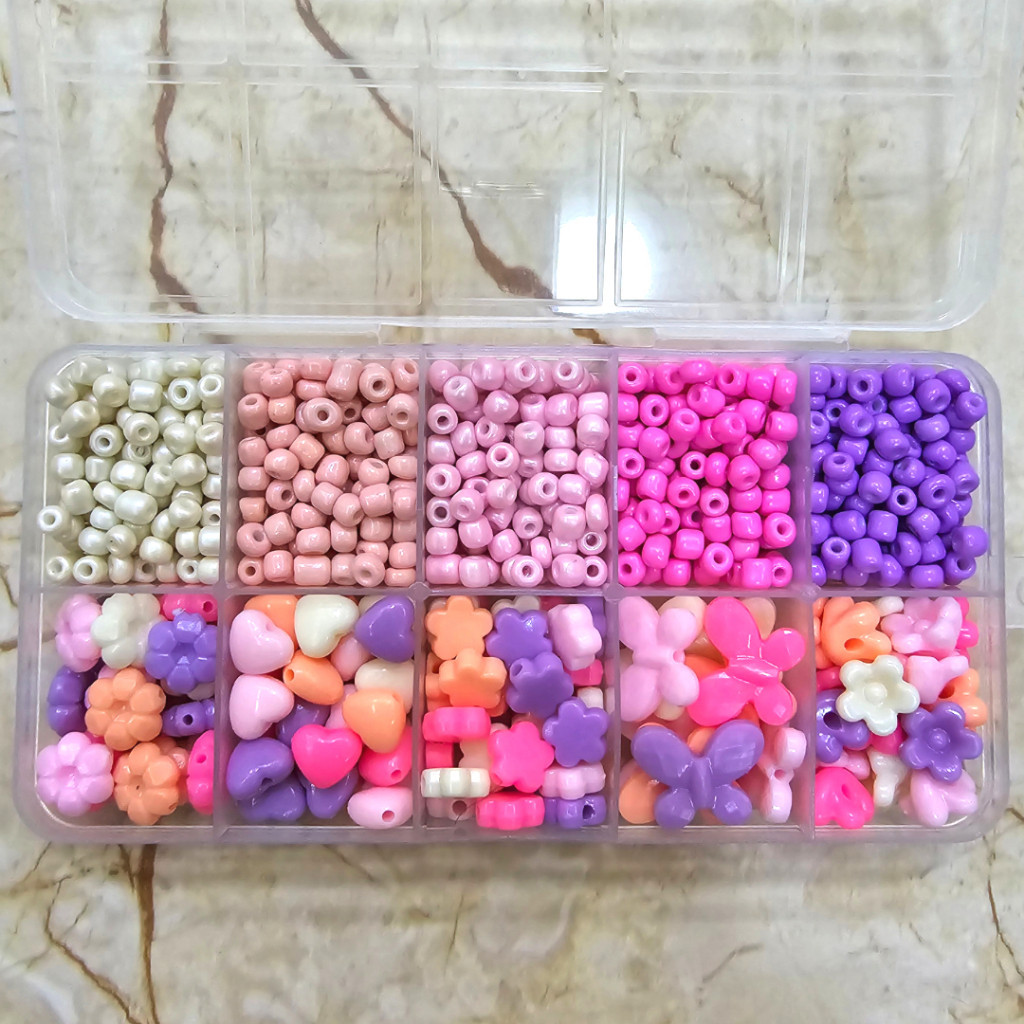 Jual Manik Manik Pasir 1 Box - Manik2 Mote Payet Pasir Paket DIY (BONUS ...