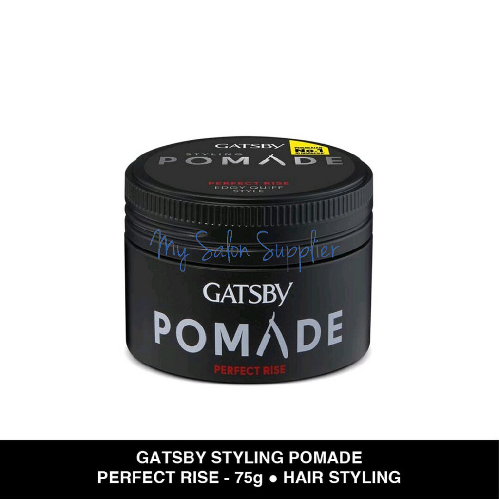 Jual Gatsby Pomade Perfect Rise Hitam 75gr | Shopee Indonesia