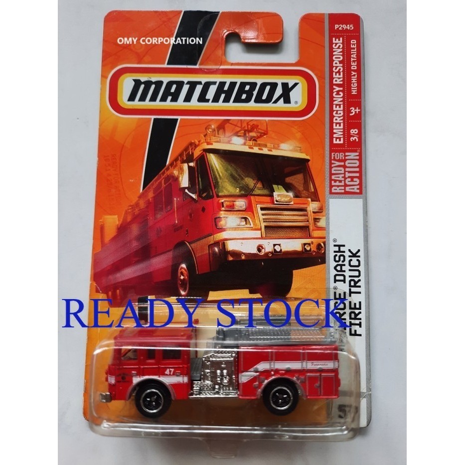 Jual Matchbox Pierce Dash Fire Truck Truk Pemadam Mack Matchbox Fire Engine | Shopee Indonesia
