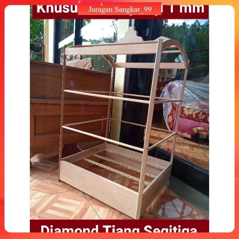 Jual sangkar Diamond Ambrukan Tiang Segitiga Khusus Jeruji 1mm | Shopee ...