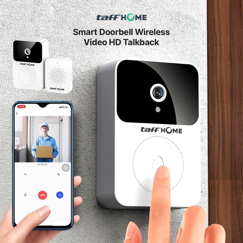 Jual TaffHOME X9 Bel + CCTV Kamera Rumah Smart Doorbell Wireless Video ...