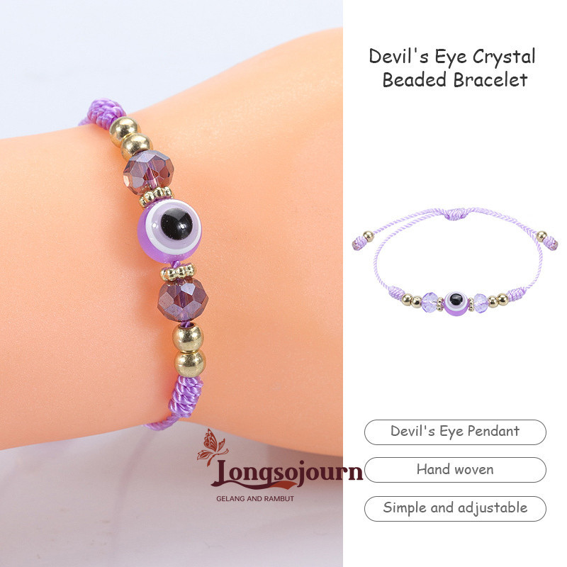 Jual COD Gelang Mata Setan Gelang Keberuntungan Manik-manik Kristal ...