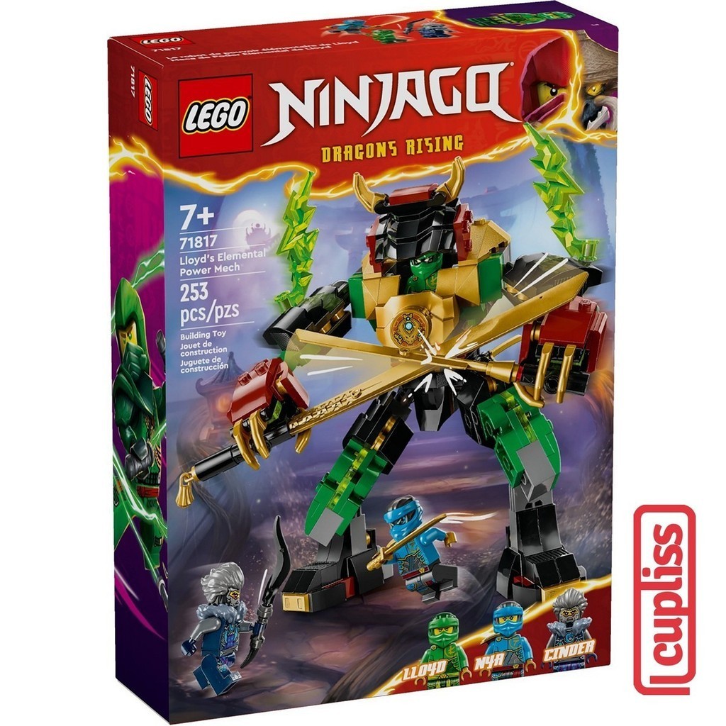 Jual LEGO Original Ninjago 71817 Lloyd Elemental Power Mech Cupliss KG ...