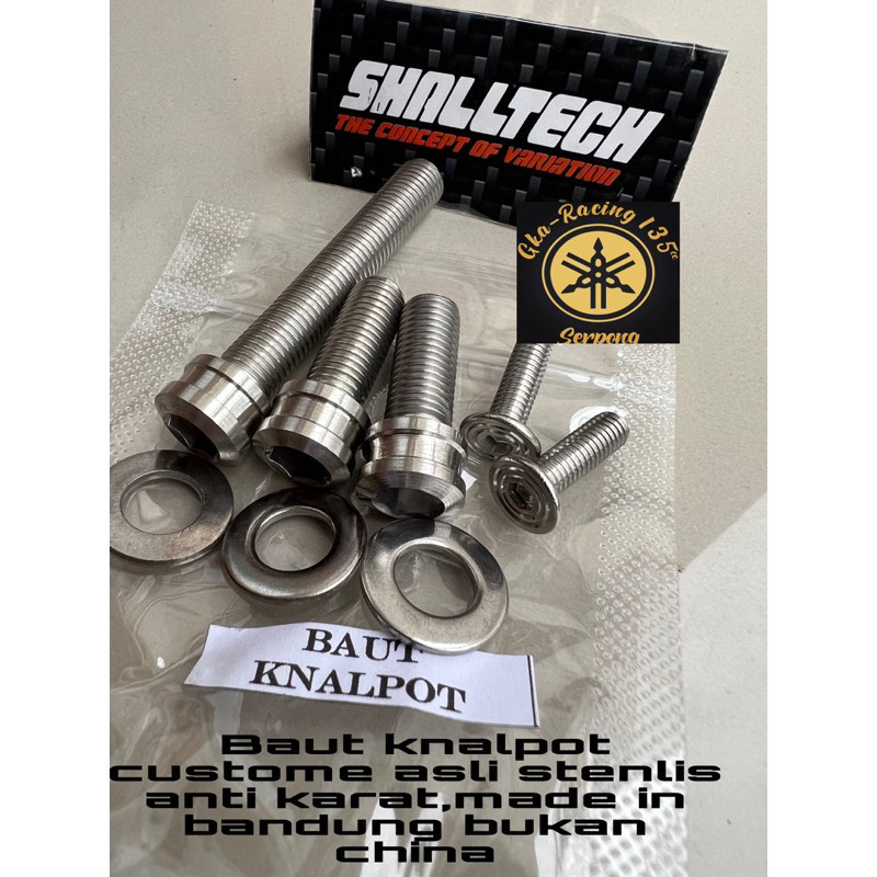 Jual baut knalpot Nmax custome asli stenlis anti karat | Shopee Indonesia