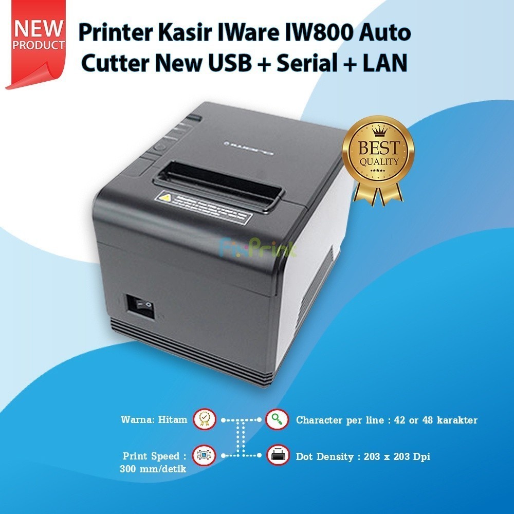 Jual Printer Thermal IW-800 Auto Cutter Printer Kasir IWare IW 800 ...