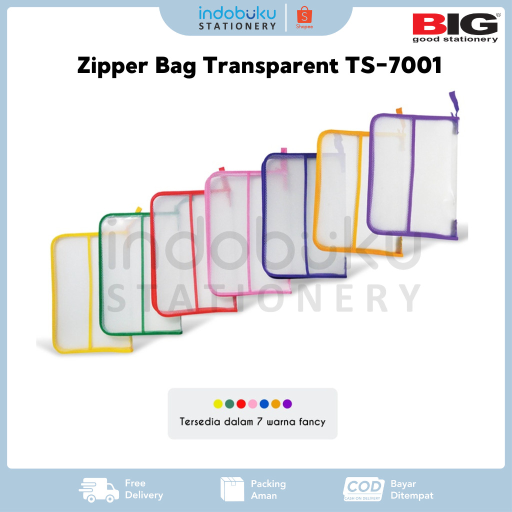 Jual Tas Map BIG Zipper Bag Transparent Jual Tas Map BIG Zipper Bag Transparent
