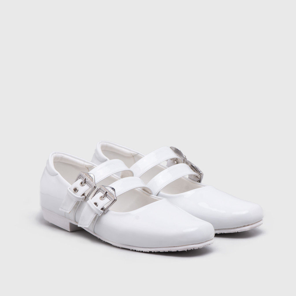 Jual Adorableprojects - Baleva Flat Shoes White | Shopee Indonesia
