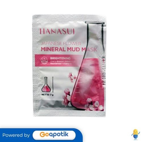 Jual Hanasui Mineral Mud Mask Japanese Flower 7 Gram Sachet | Shopee ...