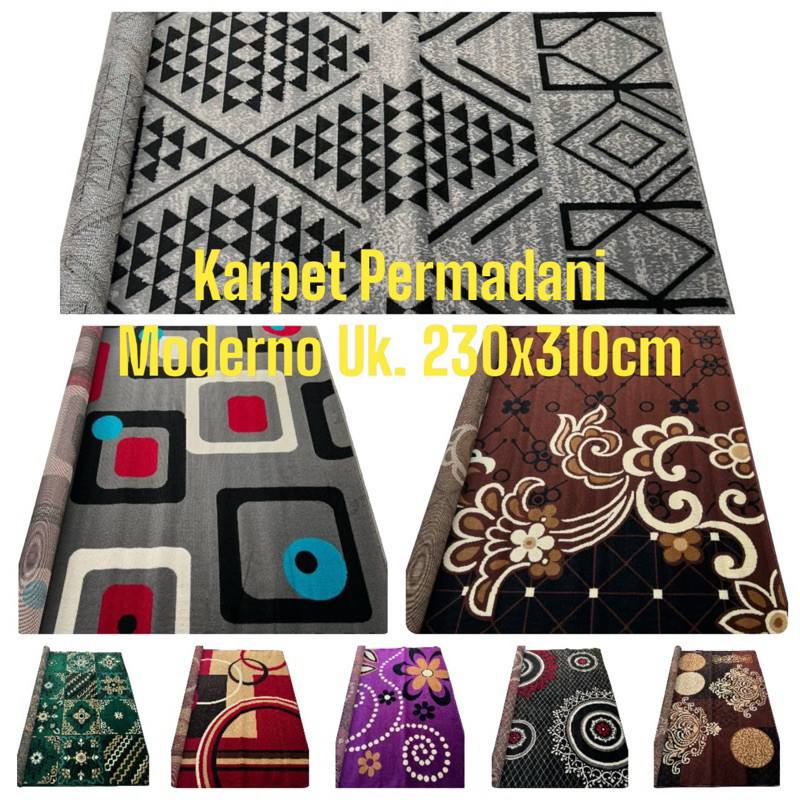 Jual Moderno Karpet Permadani Premium Ukuran 230x310cm Jumbo Original ...